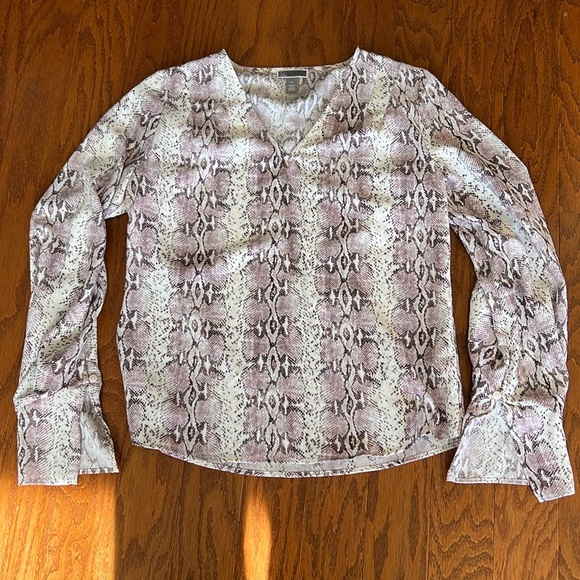Chelsea28 | Tops | Snakeskin Print Blouse | Poshmark